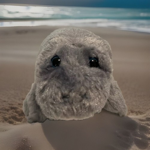 Seaworld 8 inch Manatee Gray Stuffed Marine Animal Soft Rare | eBay