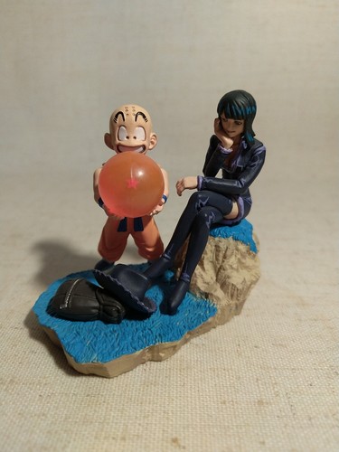 Krillin and Robin, Dragon Ball X One Piece, Megahouse Dracap Capsule ...