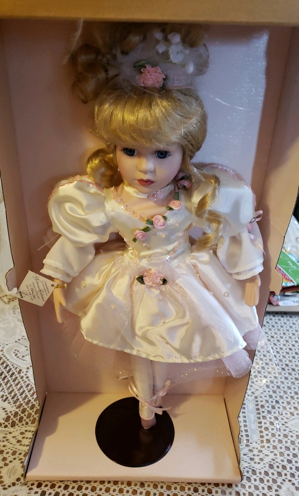Victorian Collection 16" Porcelain Ballerina Doll Melissa Jane Pink ...