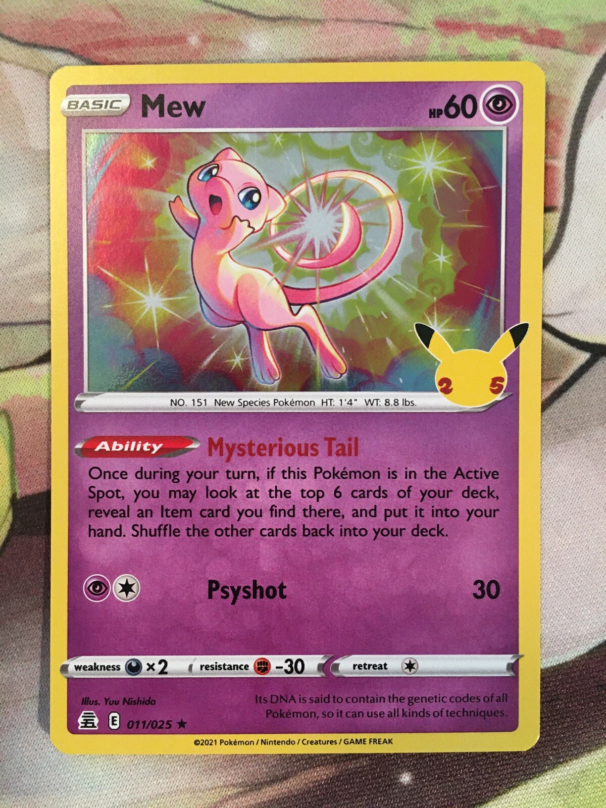 Pokémon TCG Mew Celebrations 011/025 Holo Holo Rare for sale online | eBay