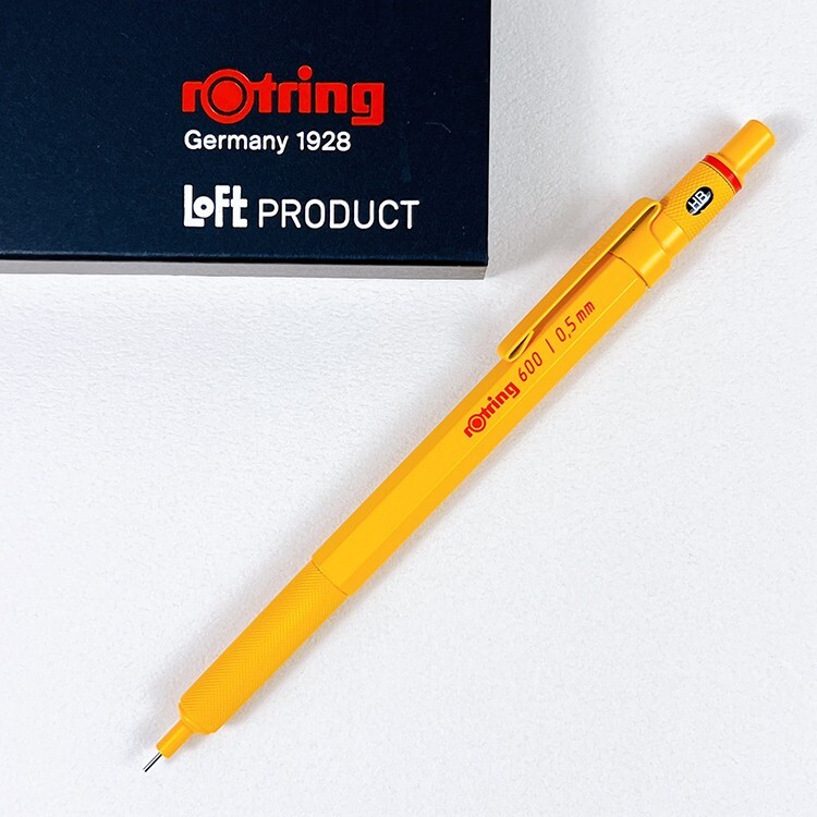 Rotring 600 Loft Limited Color Yellow Mechanical Pencil 0.5 mm With Box ...