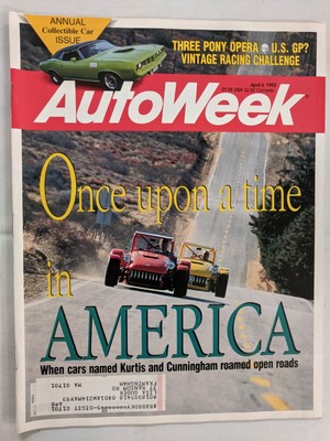 April 6 1992 Autoweek Once Upon a time M348 | eBay