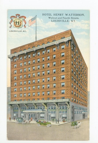 Hotel Henry Watterson—Louisville KY Antique PC Flag ca. 1910s | eBay