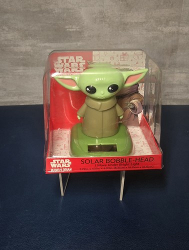 Solar Powered Baby Yoda Grogu Bobble-Head Toy Star Wars Mandalorian ...
