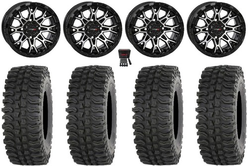 System 3 ST-6 14" Wheels Black 30" BDC Tires Polaris Ranger XP 9/1K | eBay
