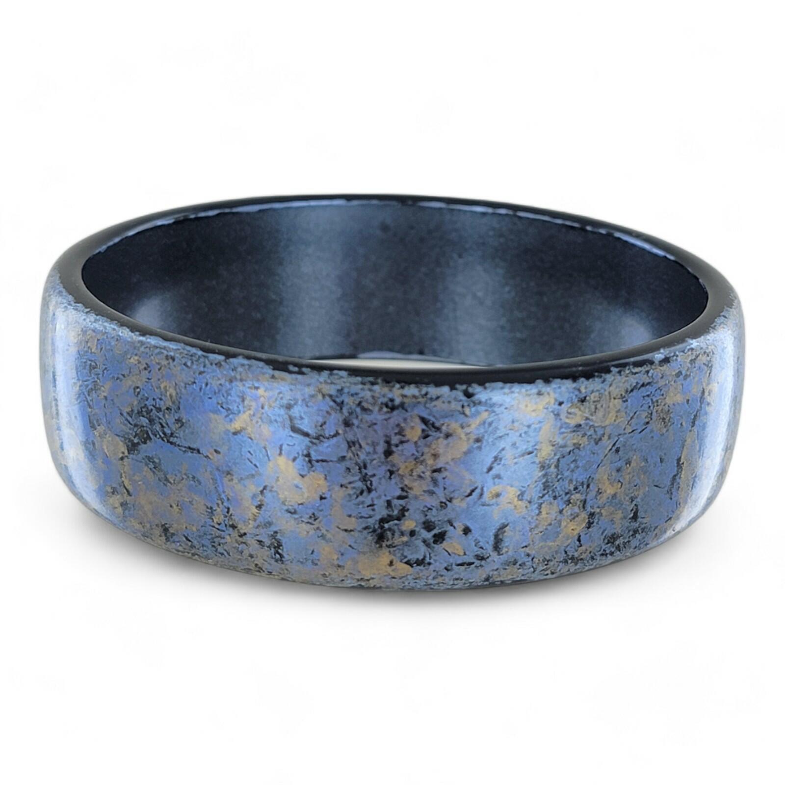 Made in Italy Blue Abstract Splatter Paint Bangle Bracelet Ladies Large ...