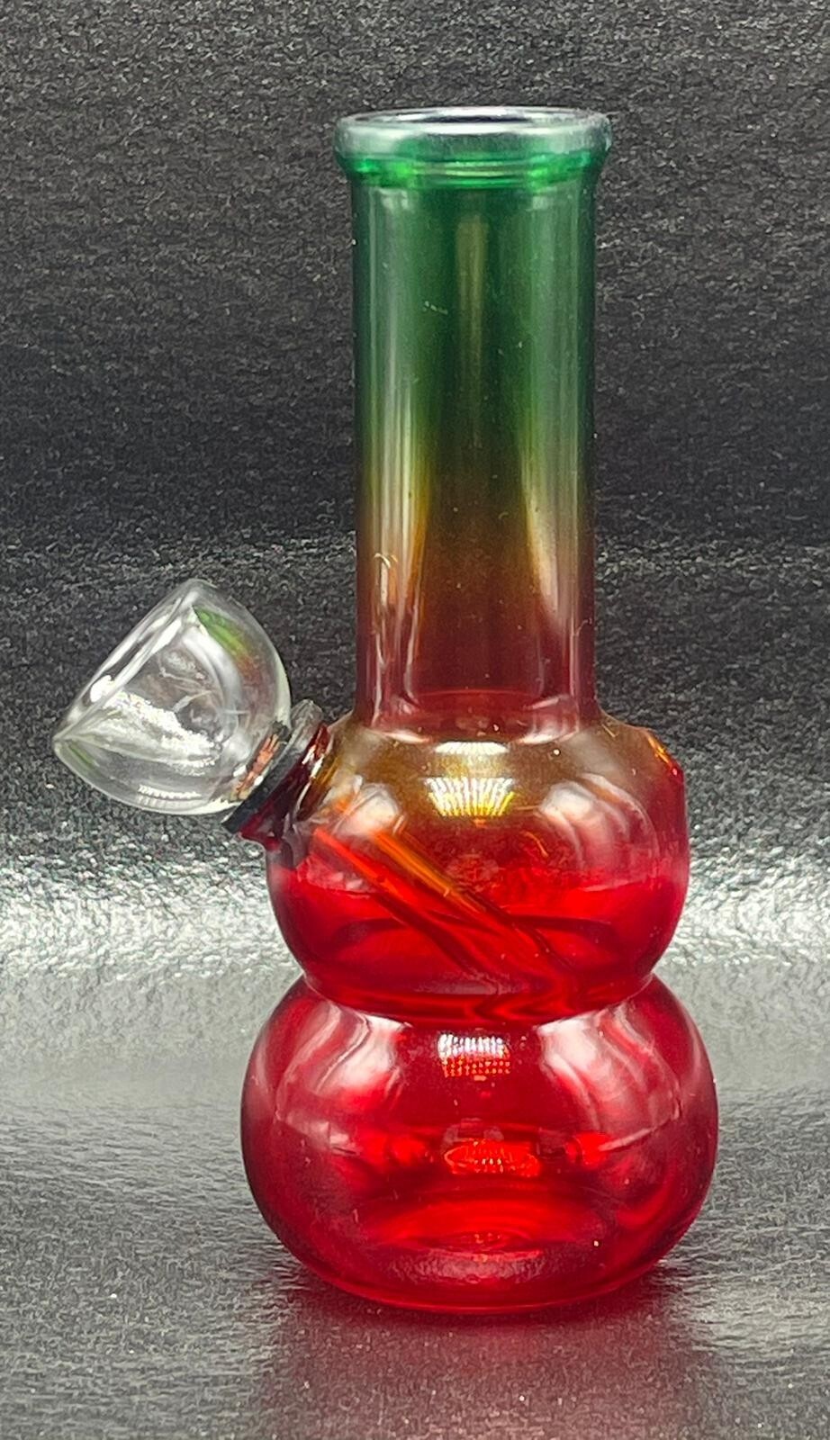 5" RASTA Thick GLASS mini BONG with carb Tobacco Hookah Water Pipe FREE ...