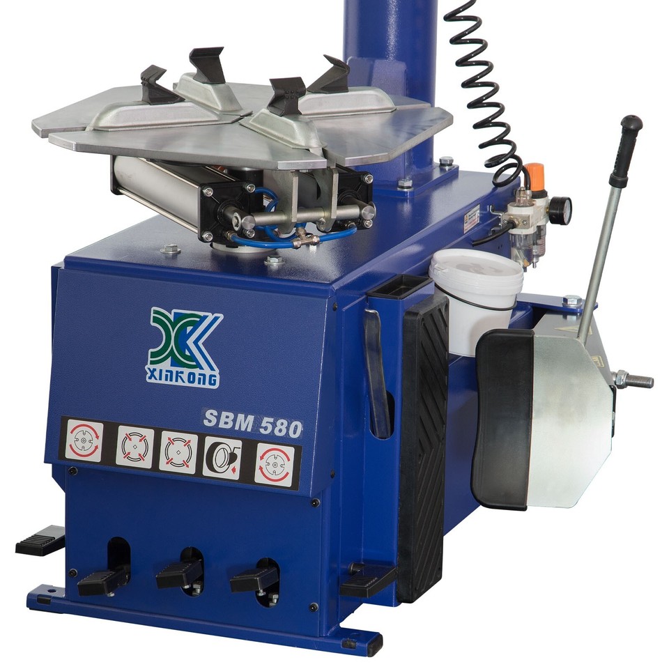 XK 580 Single Auto Tire Changer Wheel Changer Machine w. Double Foot ...