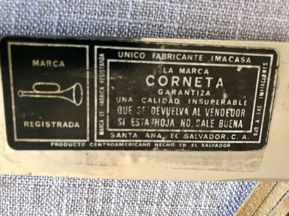 Vintage Corneta 127 MACHETE & LEATHER SHEATH 31” El Salvador-PLS. READ ...