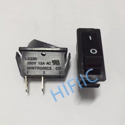 1PCS/5PCS WINTRONICS CO LS320 Rocker Switch 120VAC 12A 2 Pins 2 ...