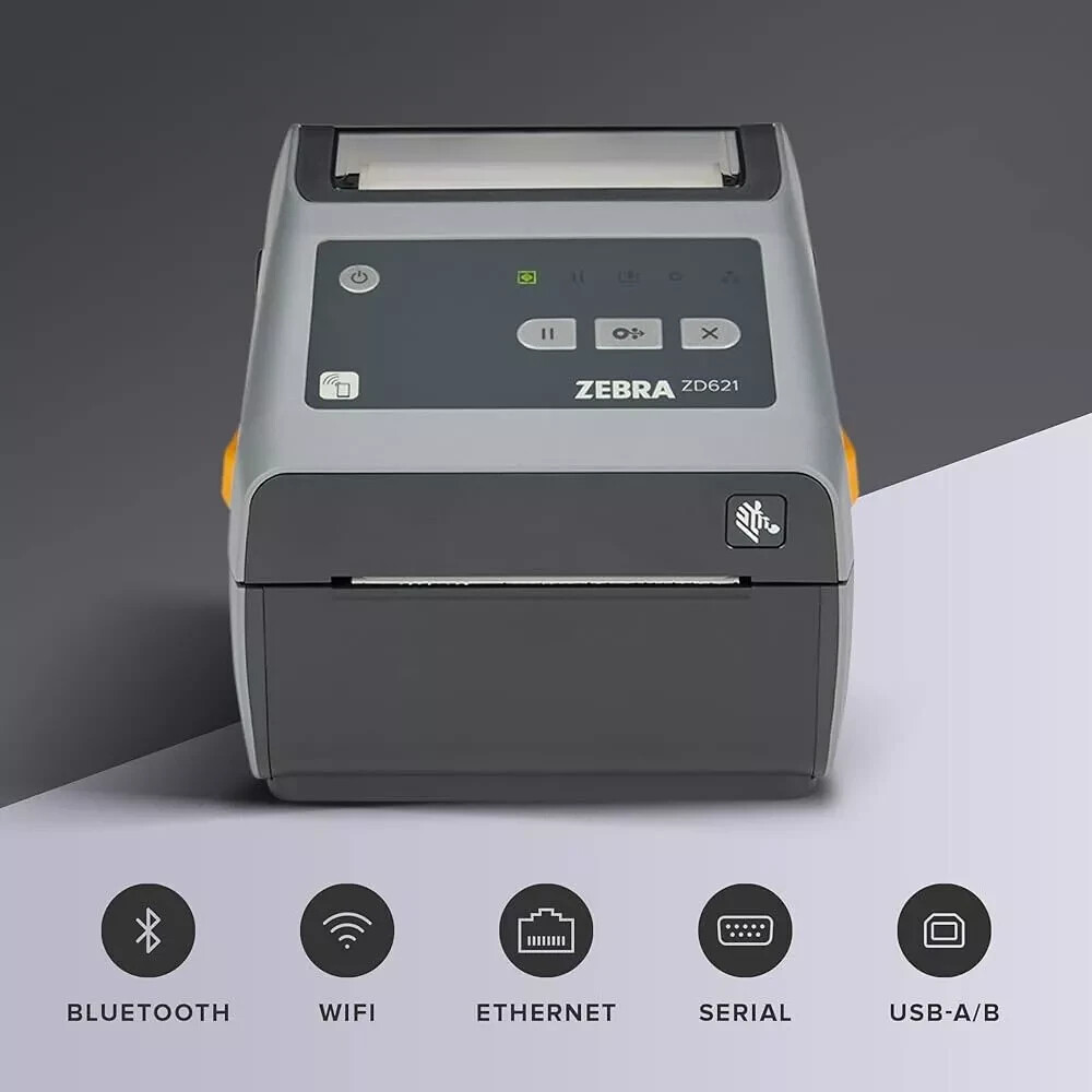 Zebra ZD621 | Thermal Transfer & Direct Thermal Printer ZD6A043 ...