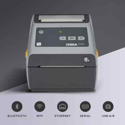 Zebra ZD621 | Thermal Transfer & Direct Thermal Printer ZD6A043 ...