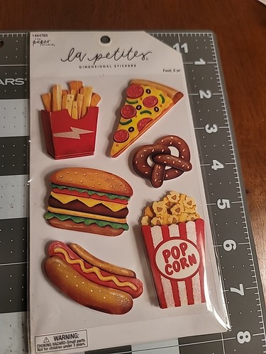 The Paper Studio JUNK FOOD SNACKS PIZZA FRIES Stickers La Petite ST3 | eBay