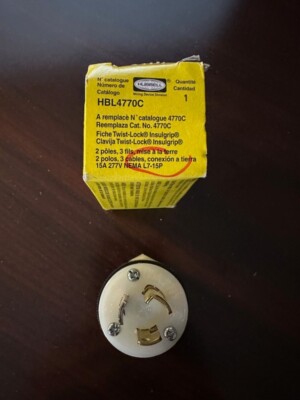 Hubbell HBL4770C Twist Lock Plug | eBay