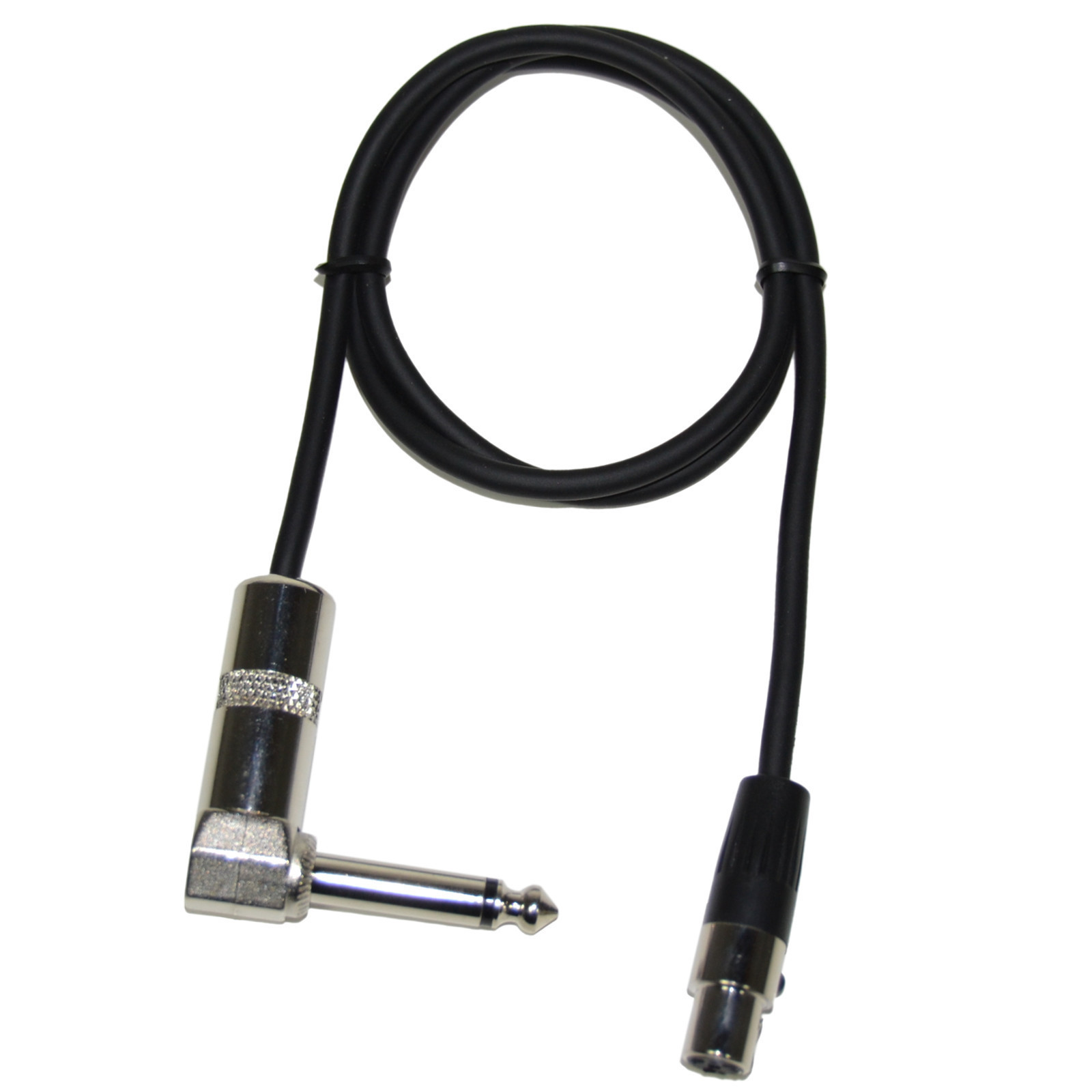 4-Pin TA4F to Right-Angle 1/4" Instrument Cable for Shure WA304 ...