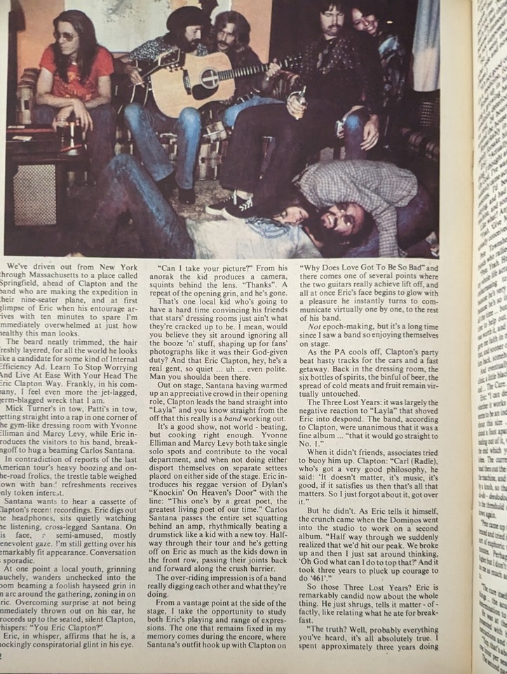 Hit Parader January 1976 Eric Clapton, Doobies, Stones, Jethro Tull ...