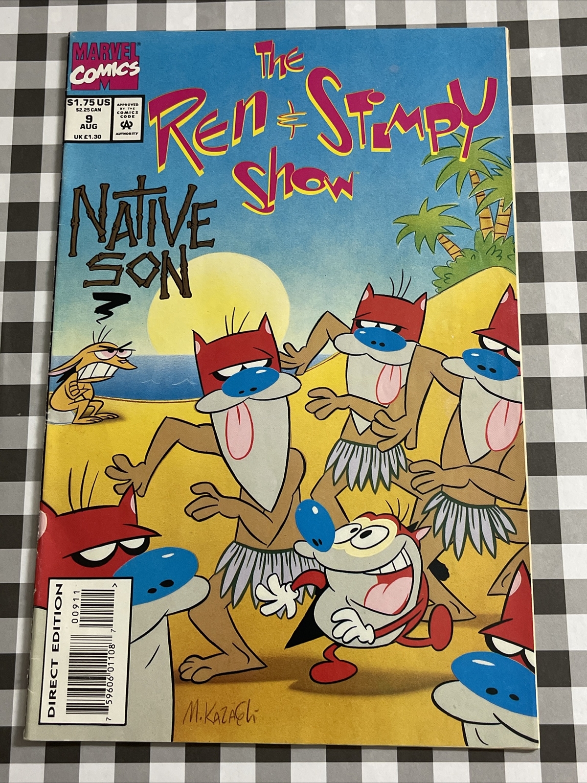 REN & STIMPY SHOW #9 KAZALEH 1993 NATIVE SON HAWAII TIKI dan slott ...
