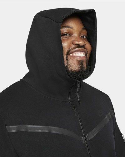 Nike Tech Fleece Full Zip Windrunner Hoodie Black CU4489-010 Men's ...