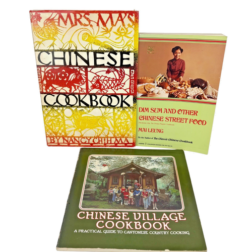 Set Of 3 Vintage Chinese Cookbooks: Mrs. Mas Dim Sum Street Food ...