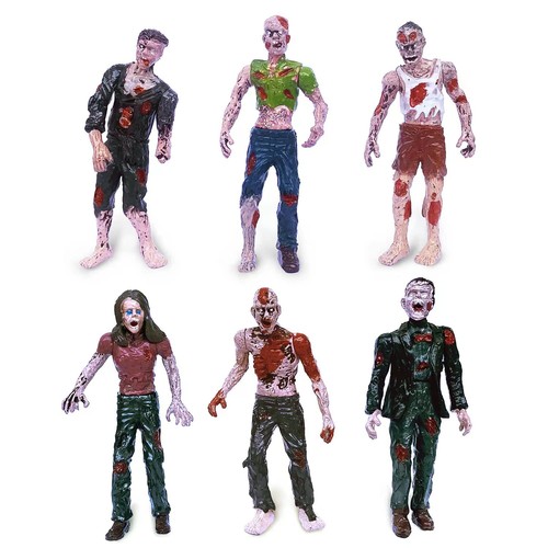 6-Pack Zombie Action Figures Scary Play Toy Set | eBay