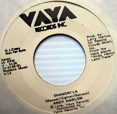 ANDY HARLOW 45 Shangri'La VAYA 1976 DJ Copy PROMO Latin #122 | eBay
