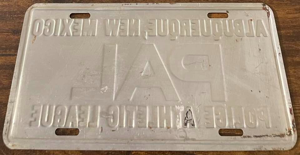 PAL Albuquerque New Mexico Booster License Plate Law Enforcement ...