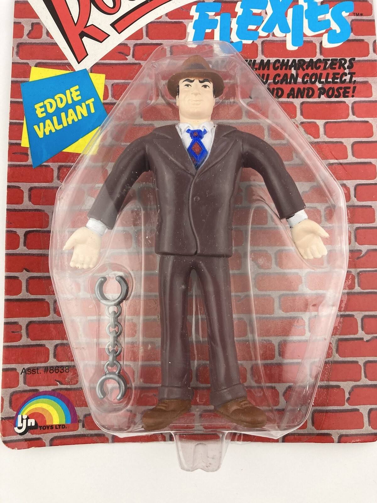 NEW Sealed Who Framed Roger Rabbit Eddie Valiant Flexies 1988 LGN Toy ...