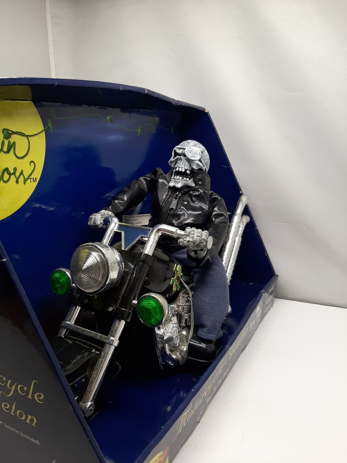 Motorcycle Skeleton Bad to the Bone Animated Halloween Decoration Toy ...