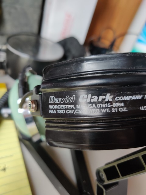 David Clark General Aviation Pilot Headset H10-13h Microphone ...