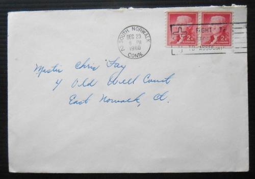 US 1960 2 x 2c Jefferson Cover with South Norwalk, CT postmark | eBay