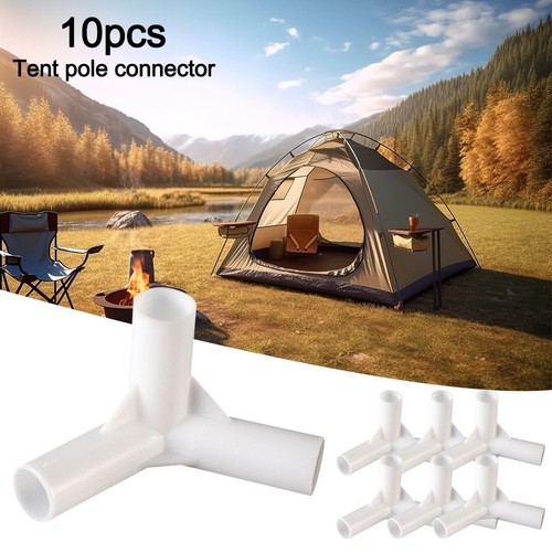 10Pcs White Tent Pole Connector Replacement Tent Supplies Tent ...