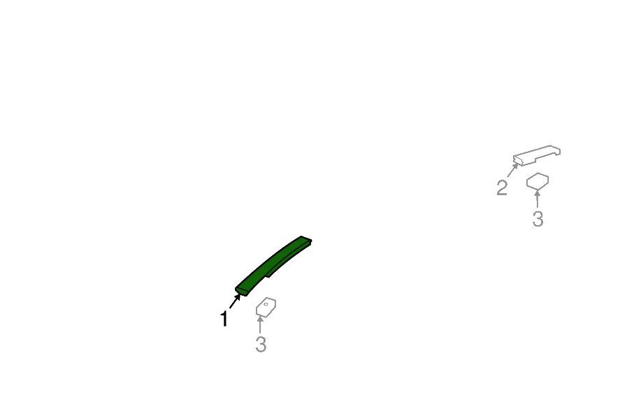 Driver Side Front Roof Exterior Trim-Drip Molding 42577928 For Buick ...