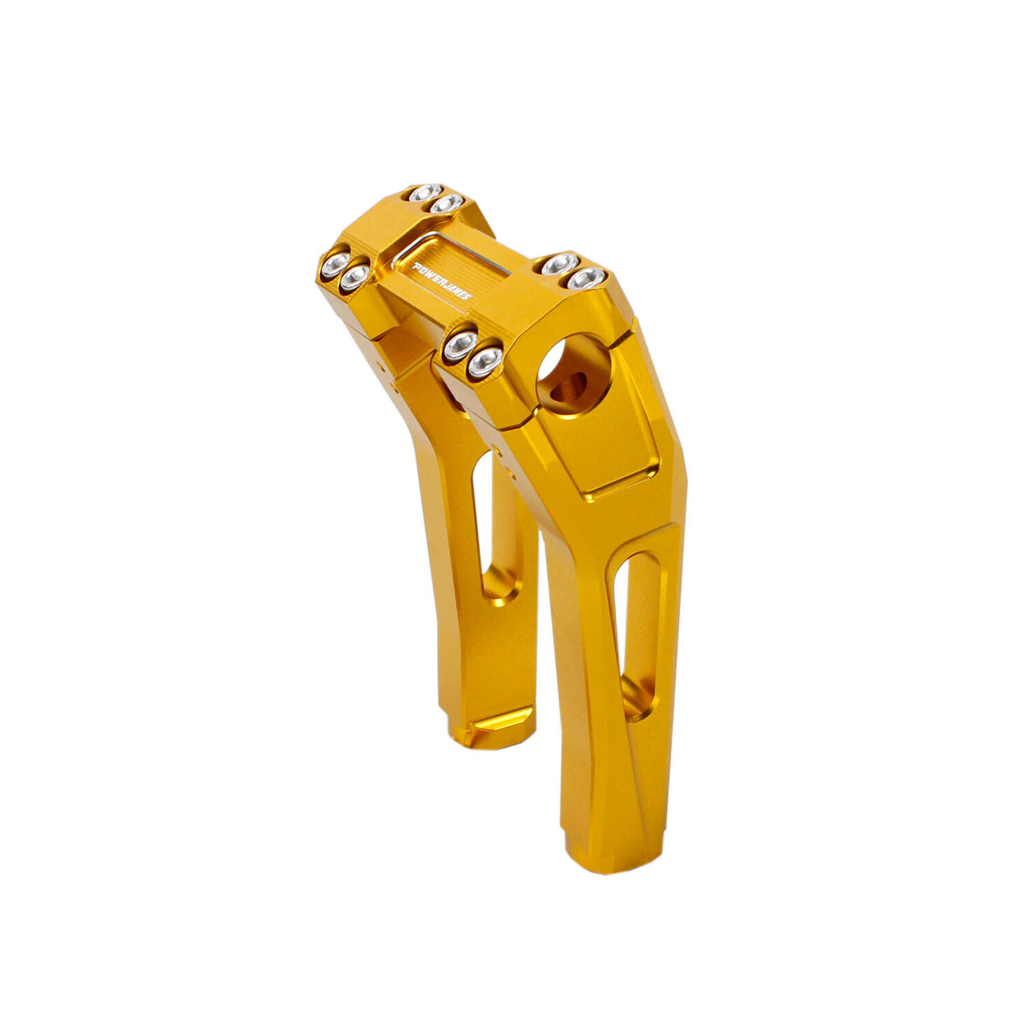 8.0" Tall Gold Pullback Handlebar Riser for Harley Dyna FXDB Super ...