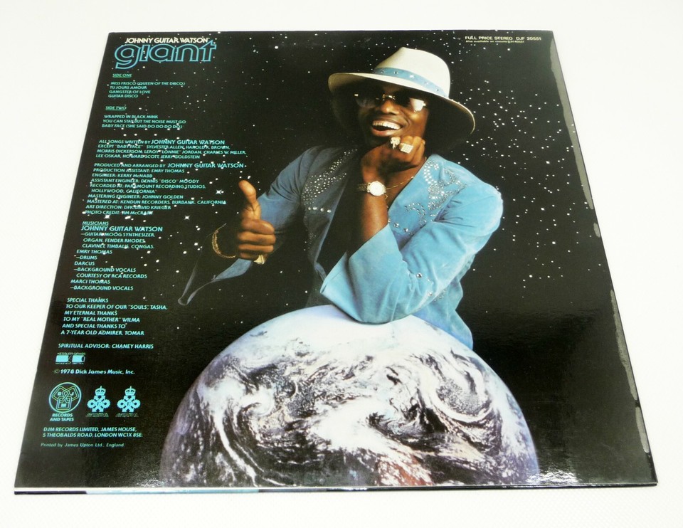 JOHNNY GUITAR WATSON " Giant " UK M-/EX 1978 LP DJM Records 70s FUNK ...