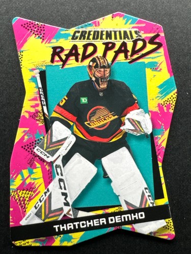 2023-24 UD Credentials Thatcher Demko RAD PADS #RP-14 Vancouver Canucks ...