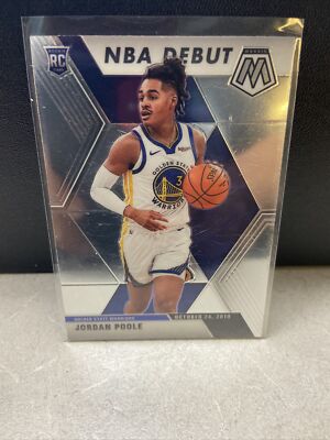 2019-20 Panini Mosaic Jordan Poole Rookie Card #261 NBA Debut RC ...