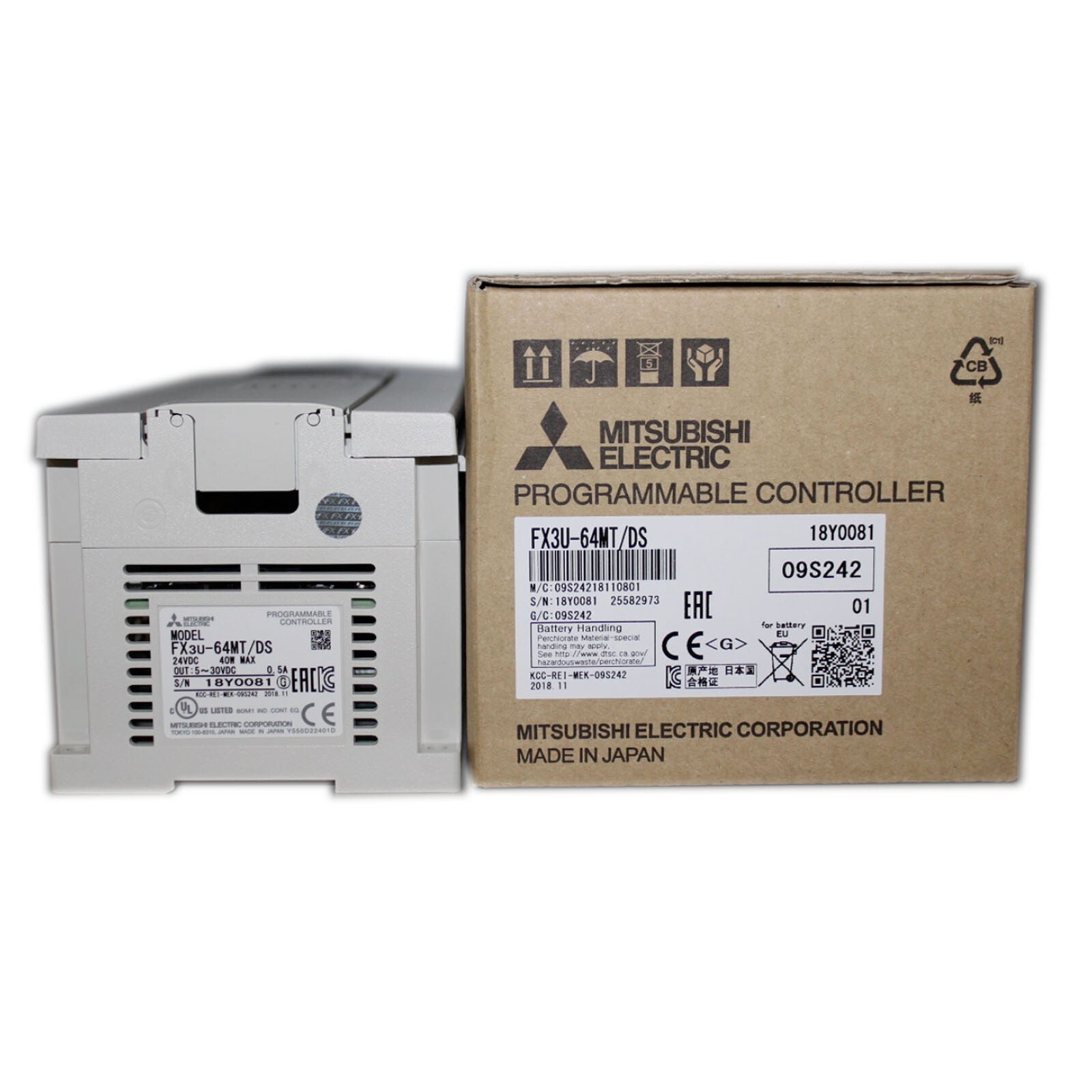 NEW MITSUBISHI FX3U-64MT/DS VARIABLE FREQUENCY DRIVE BASE UNIT PLC ...