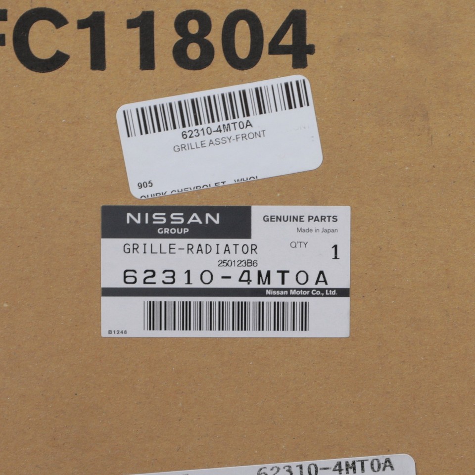 NEW OEM Nissan 2024-2025 Rogue Front Radiator Grille Assembly Black ...