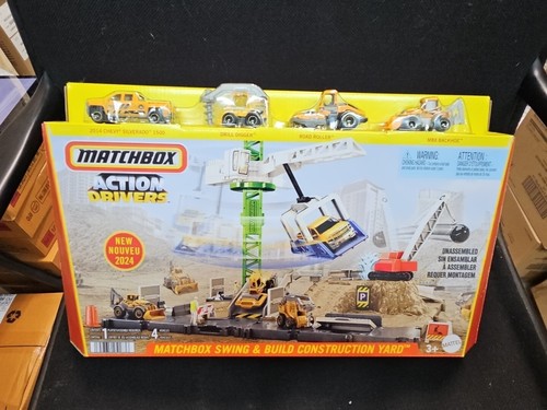Matchbox Action Drivers Swing & Build Construction Yard | Free Shipping ...