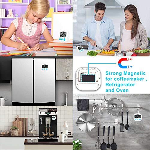 2 Pack Digital Kitchen Timer II 2.0, Big Digits, Loud Alarm, Magnetic ...