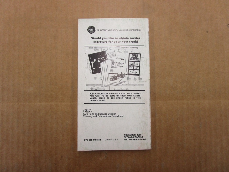 1981 Ford F600 F700 C600 L600 600 700 7000 series truck ORIGINAL owners ...