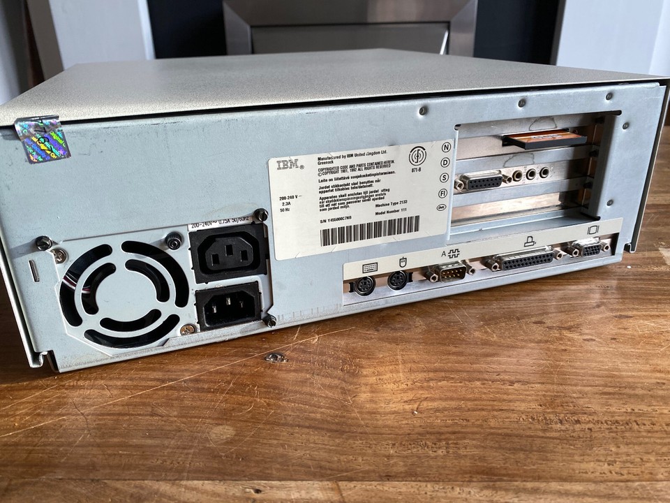 IBM PS/1 2133 386SX-25 Boxed VGA CRT with Original Software Upgraded ...