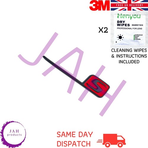 NEW S MATT BLACK & RED AMG REAR BOOT TRUNK FOR MERCEDES BENZ C63 C63S ...