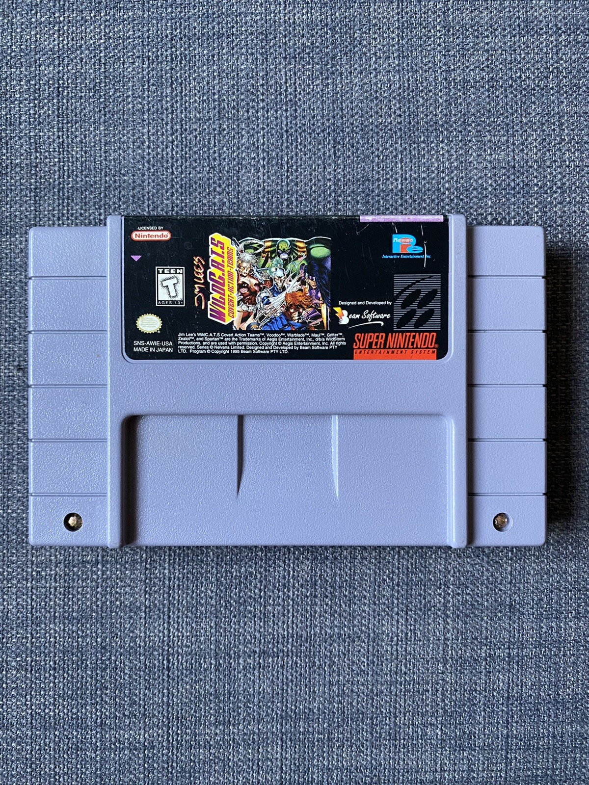 Jim Lee's WILD C.A.T.S (Wildcats) Covert Action Teams - Super Nintendo ...