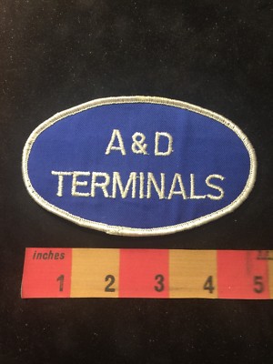 Vintage A & D TERMINALS Advertising Patch 88NM | eBay