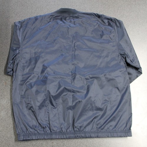 Harriton Windbreaker Jacket, Mens Large, Long Sleeve V-Neck Navy Golf ...