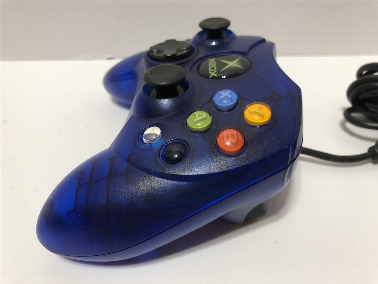 Original Microsoft Xbox Controller S Wired (Blue) Official - VG ...