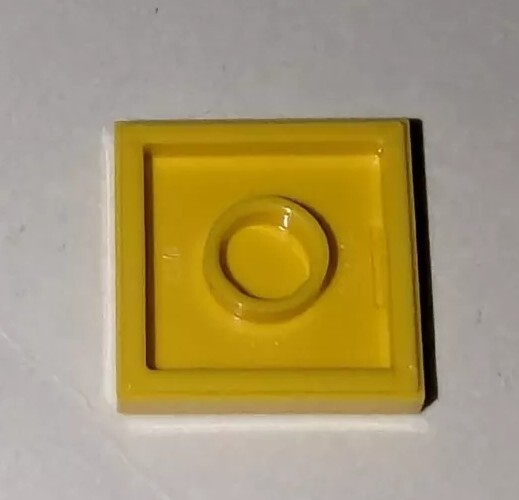 LEGO Yellow Tile 2x2 Pretzel Magenta Azure Triangles Pattern Part ...