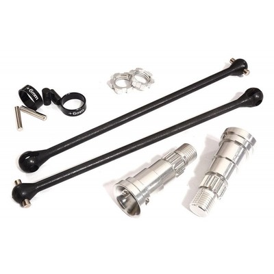 INTEGY Universal Drive Shafts w/ +6mm Ext. Stub Axles (2) for Traxxas ...
