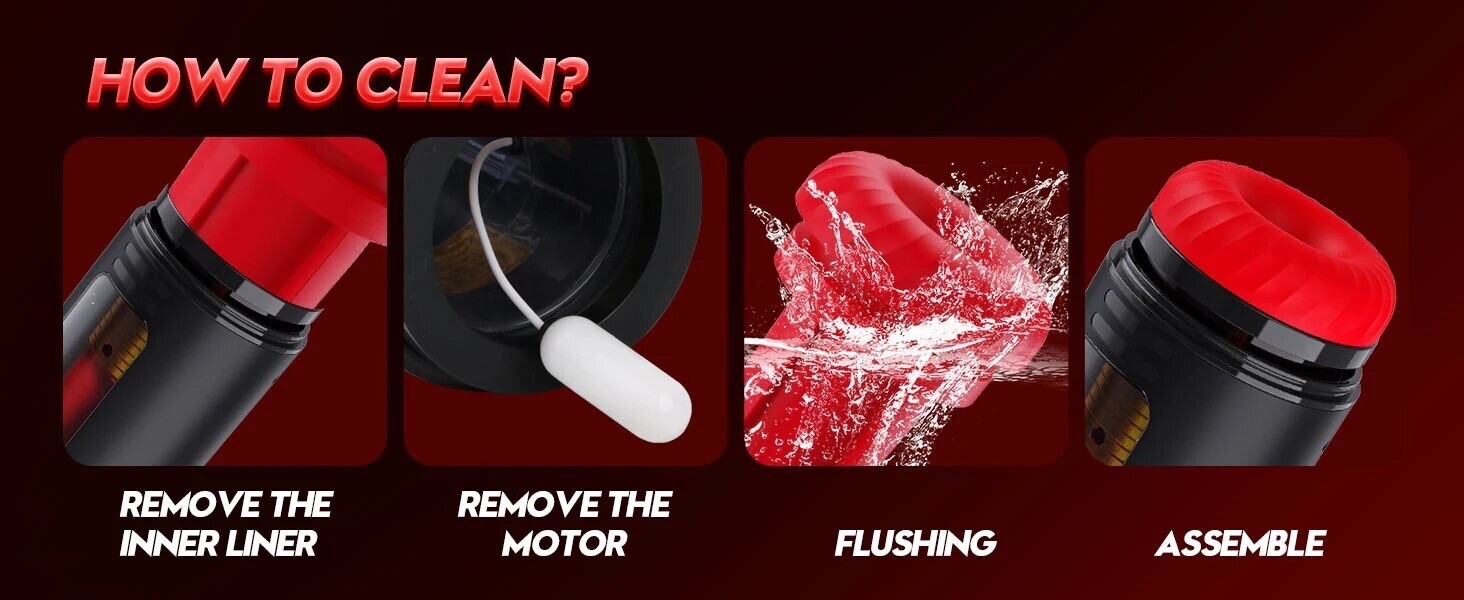 4 In 1 Men Realistic Masturbator 9 Sucking And Thrusting Modes Strong ...